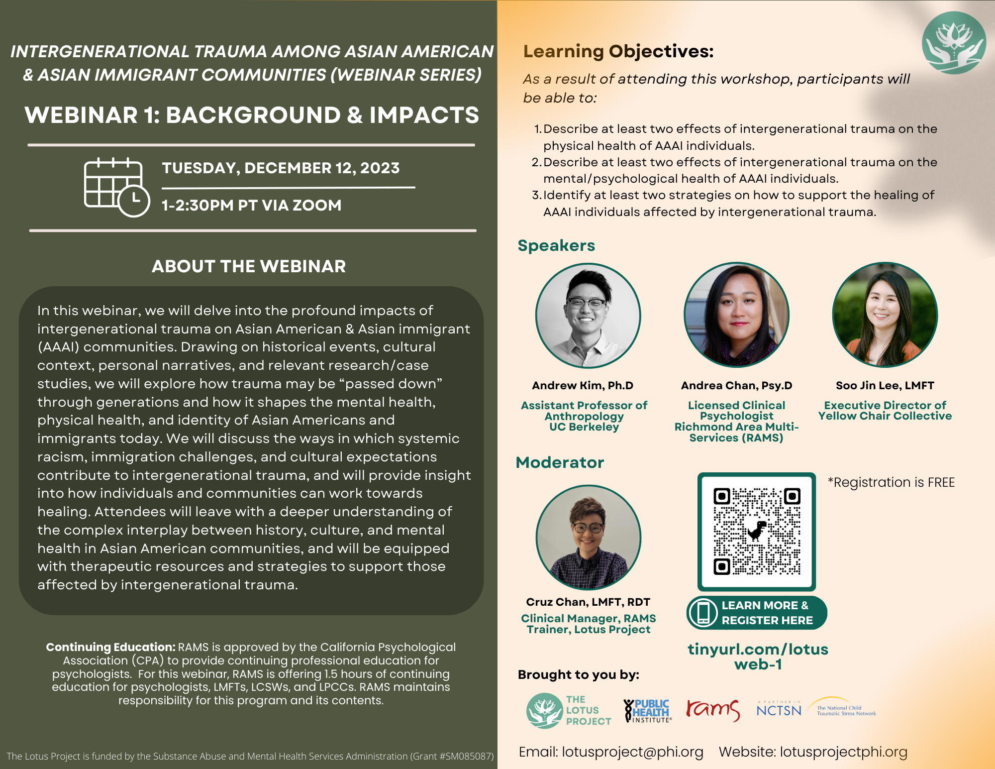 Intergenerational Trauma among Asian Communities: A Panel Discussion ...
